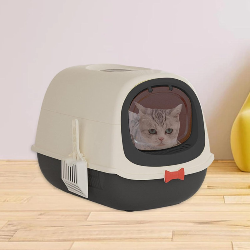 Tucker Murphy Pet™ Enclosed Cat Litter Box with UV Light | Wayfair