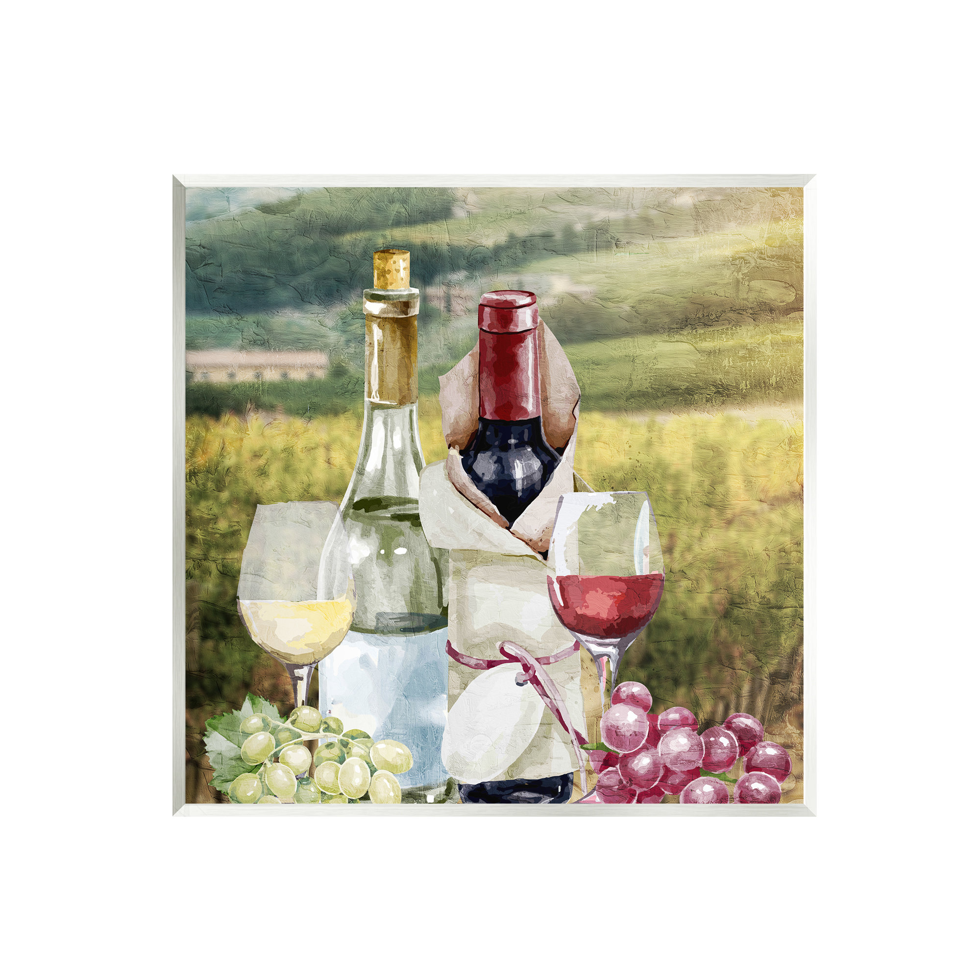 Winston Porter Wine Tasting Landscape Framed Giclee Art Design By Kim ...