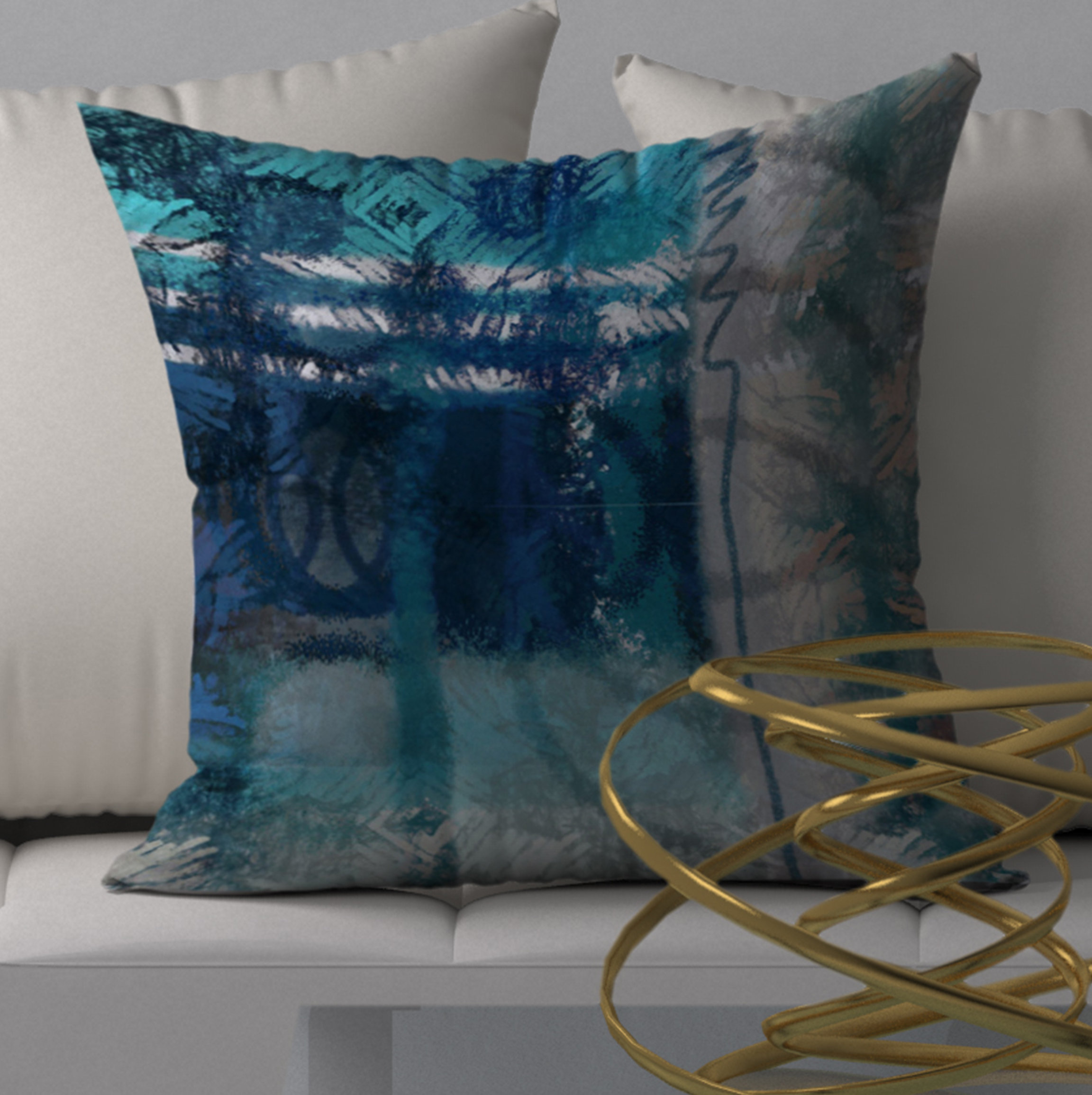 LeRoi Products Abstract Reversible Throw Pillow | Wayfair