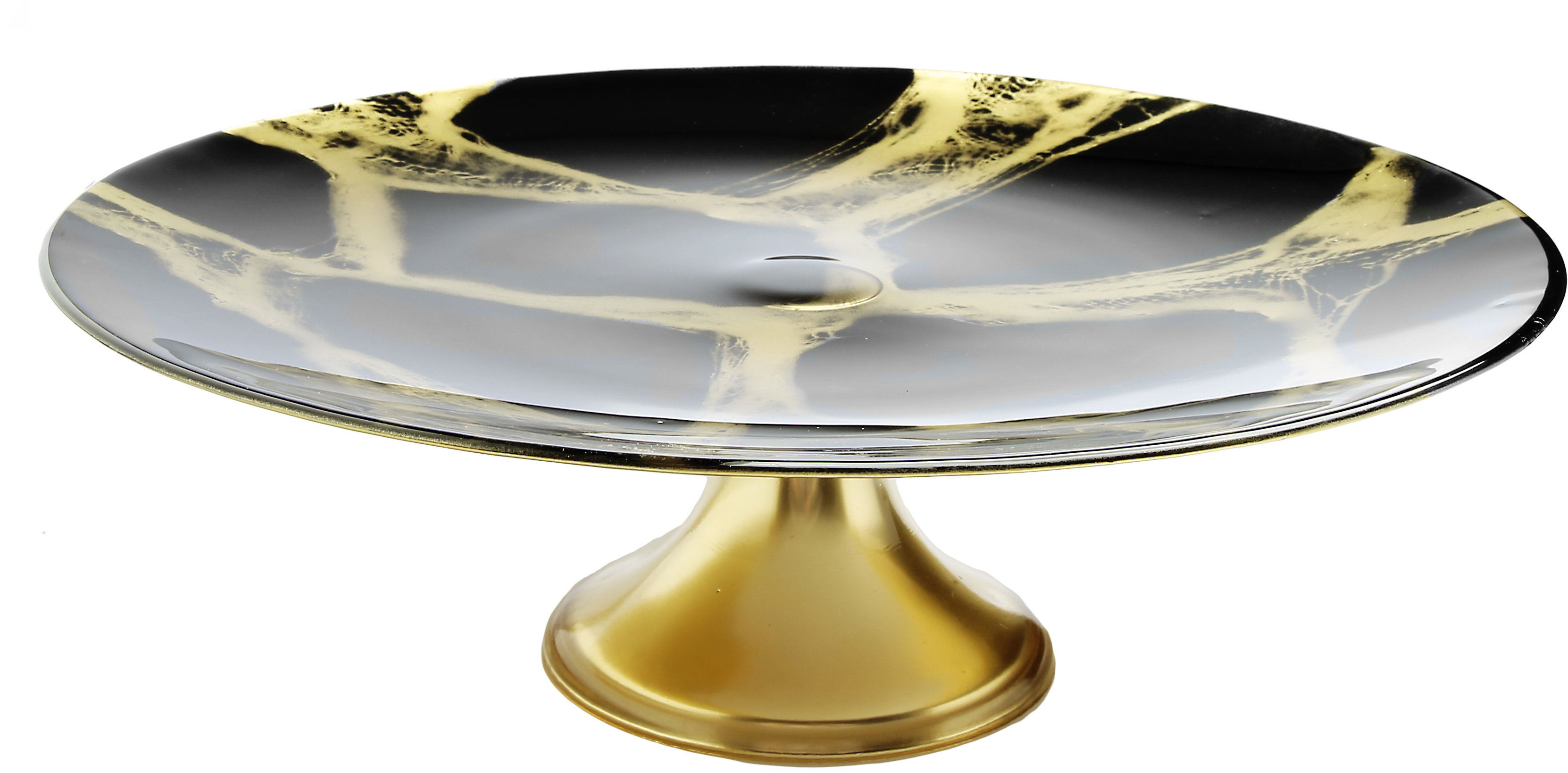 Mercer41 Beaudette Marbleized Footed Cake Stand | Wayfair