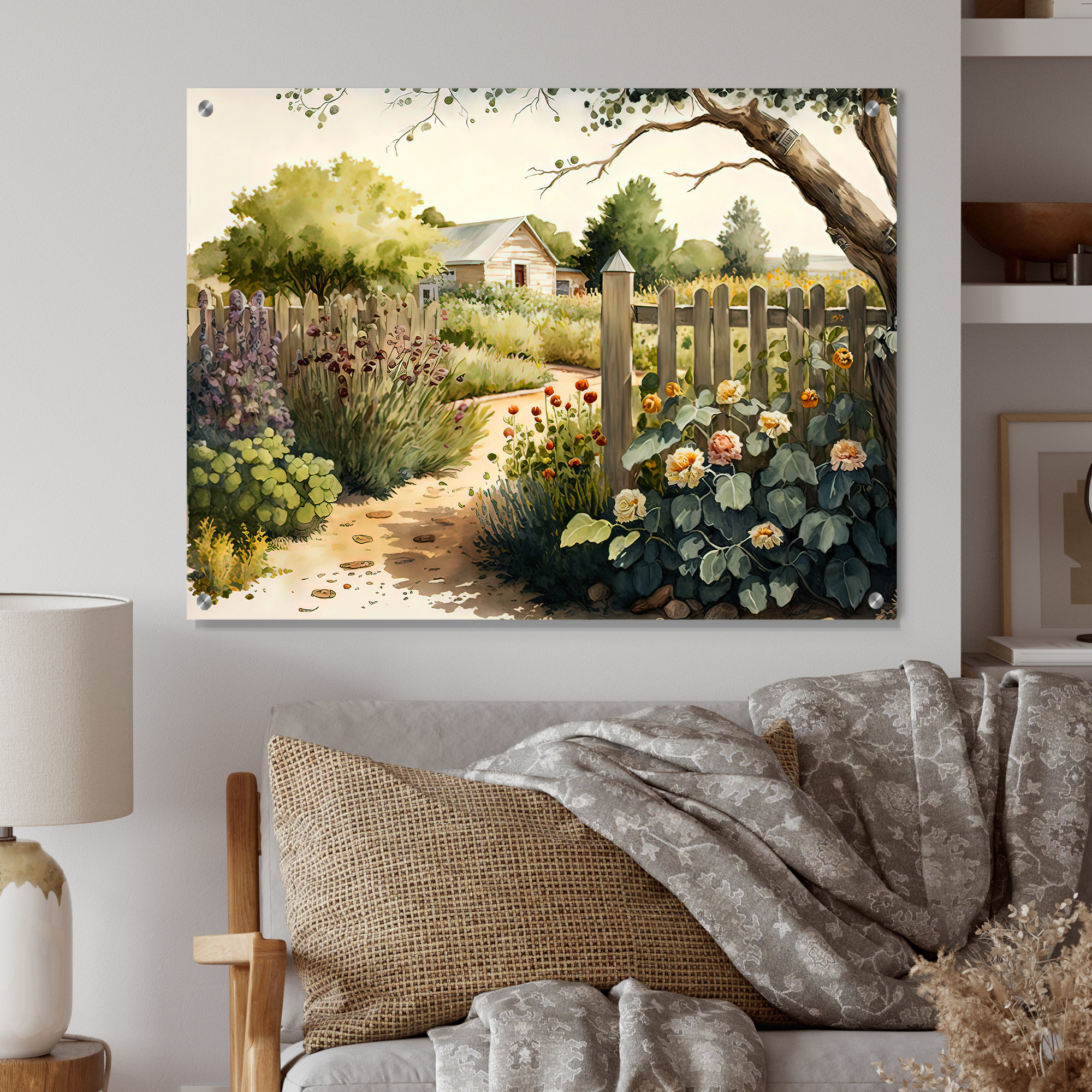 Design Art Farm Fresh Garden II - Farm Acrylic Wall Art For Kitchen ...