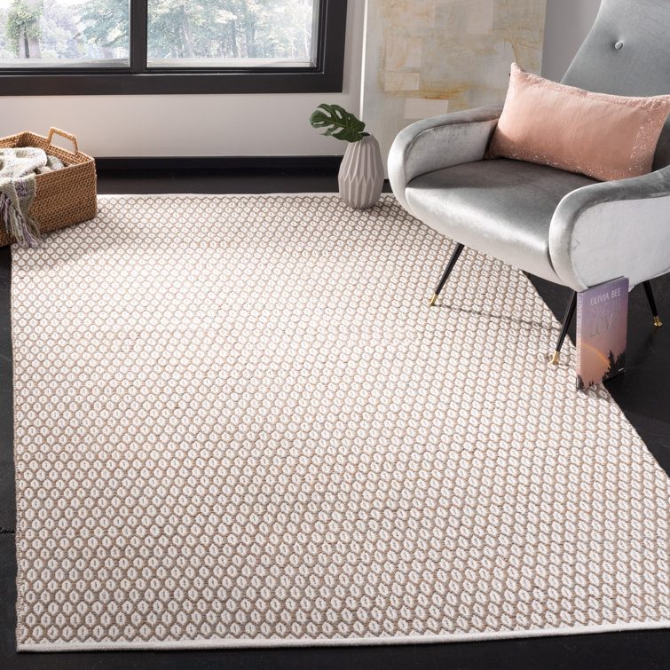 Gracie Oaks Modena Hand Woven Cotton Geometric Rug & Reviews | Wayfair