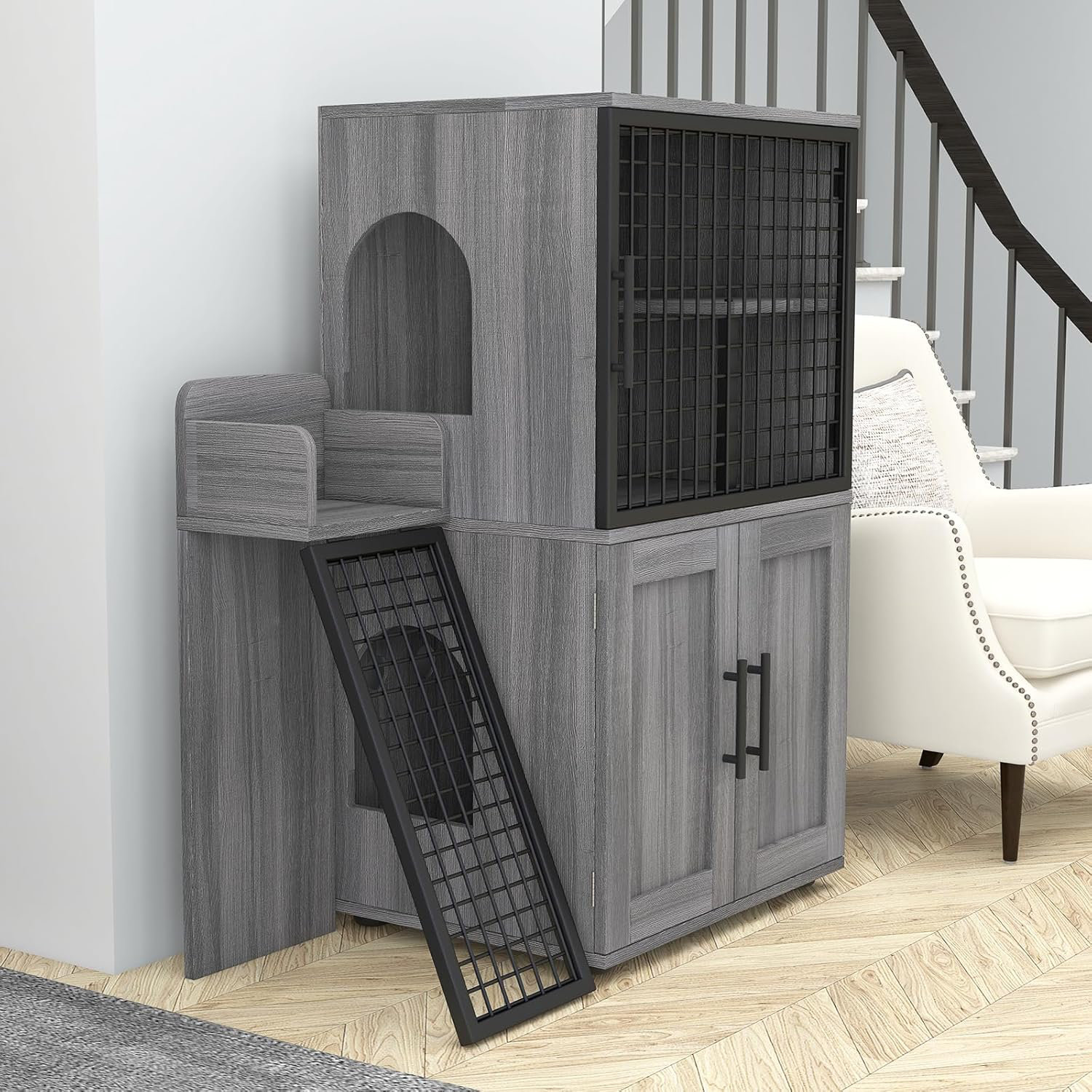 Tucker Murphy Pet™ Cat Litter Box Enclosure With Platform & Reviews ...