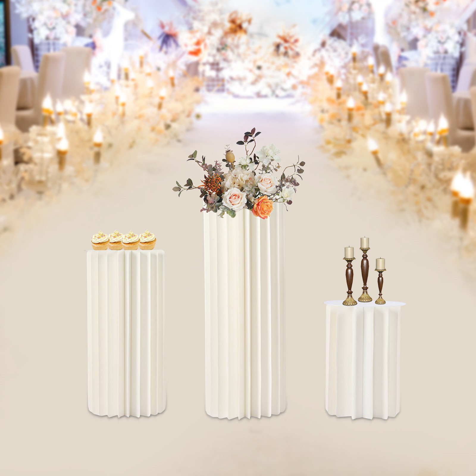 YXSUN Wedding Centerpieces Cardboard Vases Backdrops & Signs & Reviews ...
