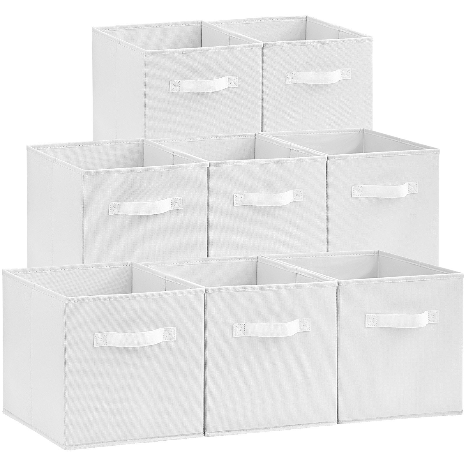 Ebern Designs 11 Inch Cube Storage Bins, 8 Packs Storage Cubes Foldable ...