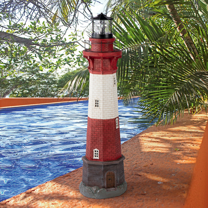 Design Toscano Coastal Solar Lighthouse Statue & Reviews | Wayfair