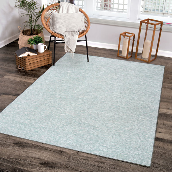 Latitude Run Flatweave Natural Neptune High Low Indoor Outdoor Rug ...