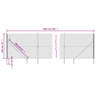 vidaXL Wire Mesh Fence with Spike Anchors Garden Netting Fench Barrier ...