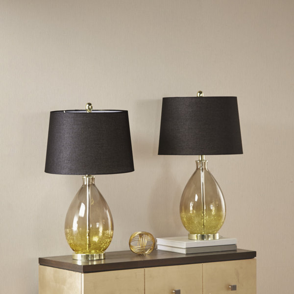 Beachcrest Home Payne Ombre Glass Table Lamp & Reviews | Wayfair