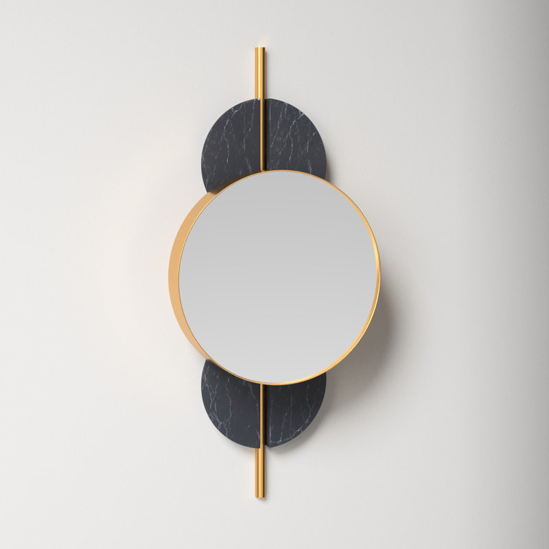 AllModern Lori Round Metal Wall Mirror | Wayfair