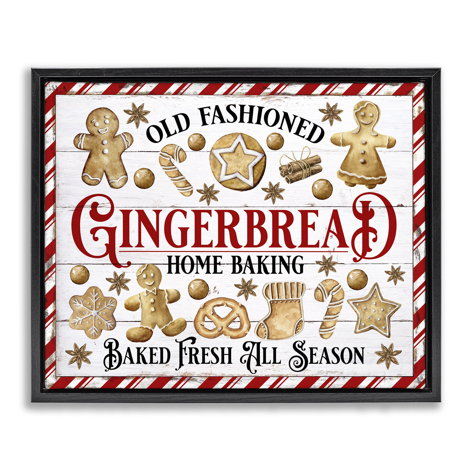 Latitude Run® Old Fashioned Gingerbread Canvas Wall Art by Creatif ...