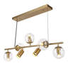 Mercer41 35.4" Modern Gold Linear chandelier with 7 Light | Wayfair
