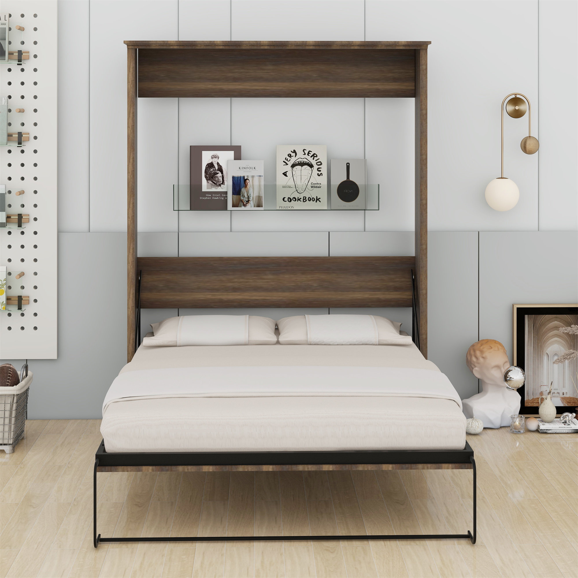 Hokku Designs Half Self-Close And Open Murphy Bed Cabinet - Wayfair Canada