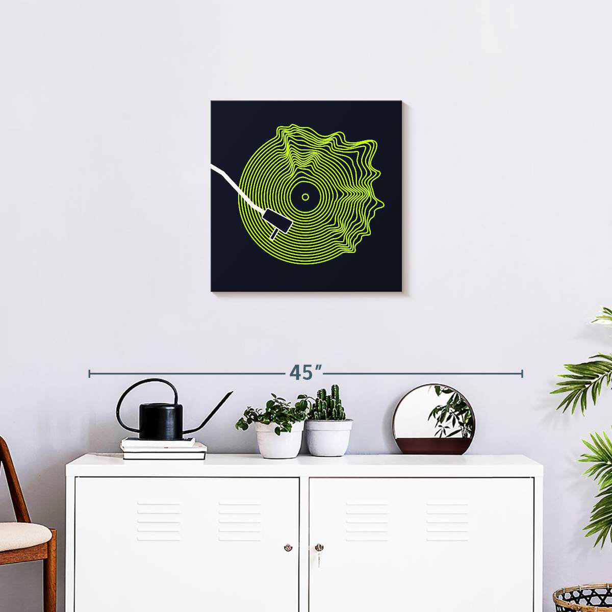 Ebern Designs Abarca Neon Vinyl Record | Wayfair