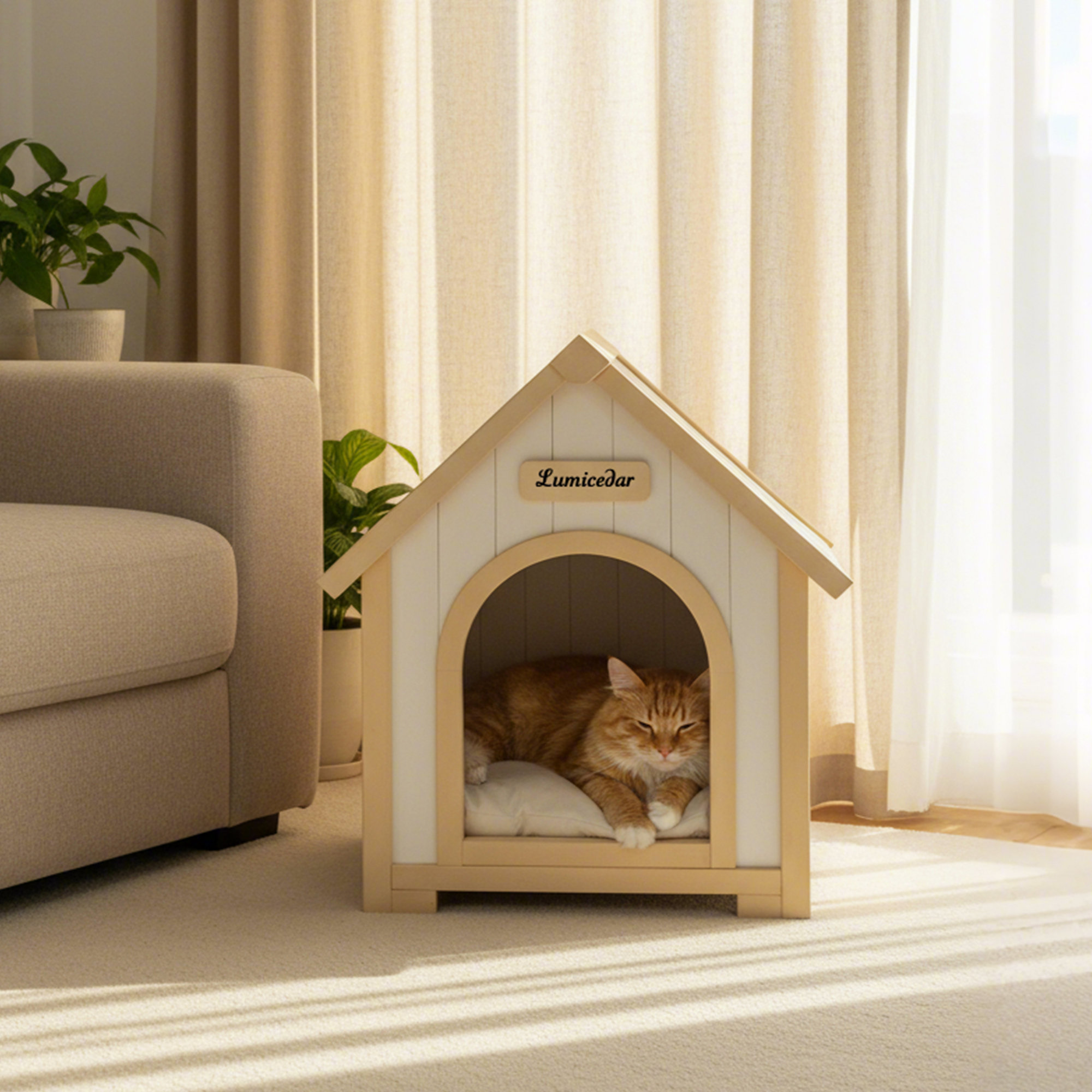 Tucker Murphy Pet™ Pet House – Cream Yellow Indoor Shelter For Small ...