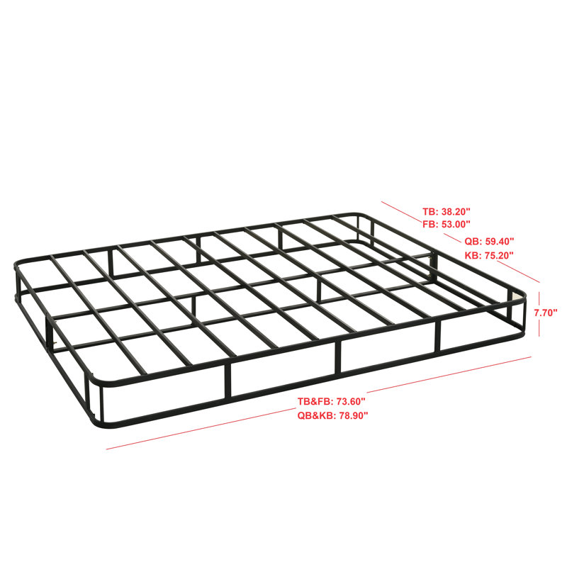 Alwyn Home Brambory 8'' Metal Box Spring & Reviews | Wayfair