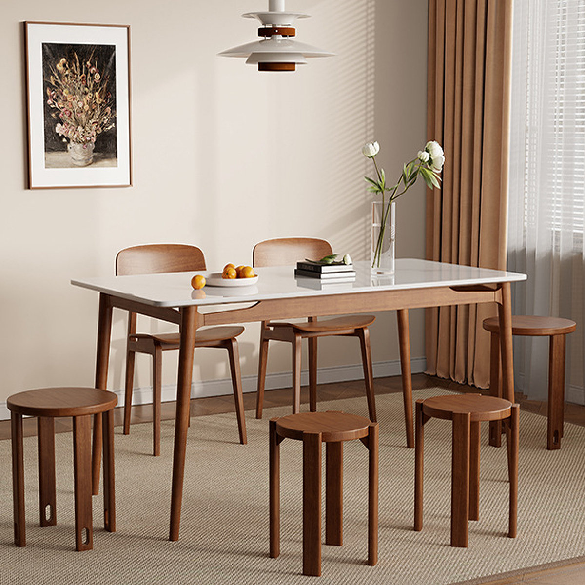 Ivy Bronx Norena Solid Wood Accent Stool | Wayfair