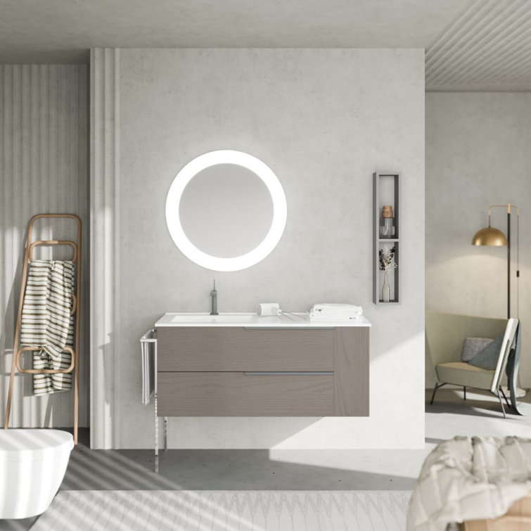 Ivy Bronx Maisonneuve Bathroom Furniture Suite with Mirror | Wayfair.co.uk