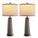 Latitude Run® Alaric 26" Strip Glass Table Lamp Set With USB Ports ...