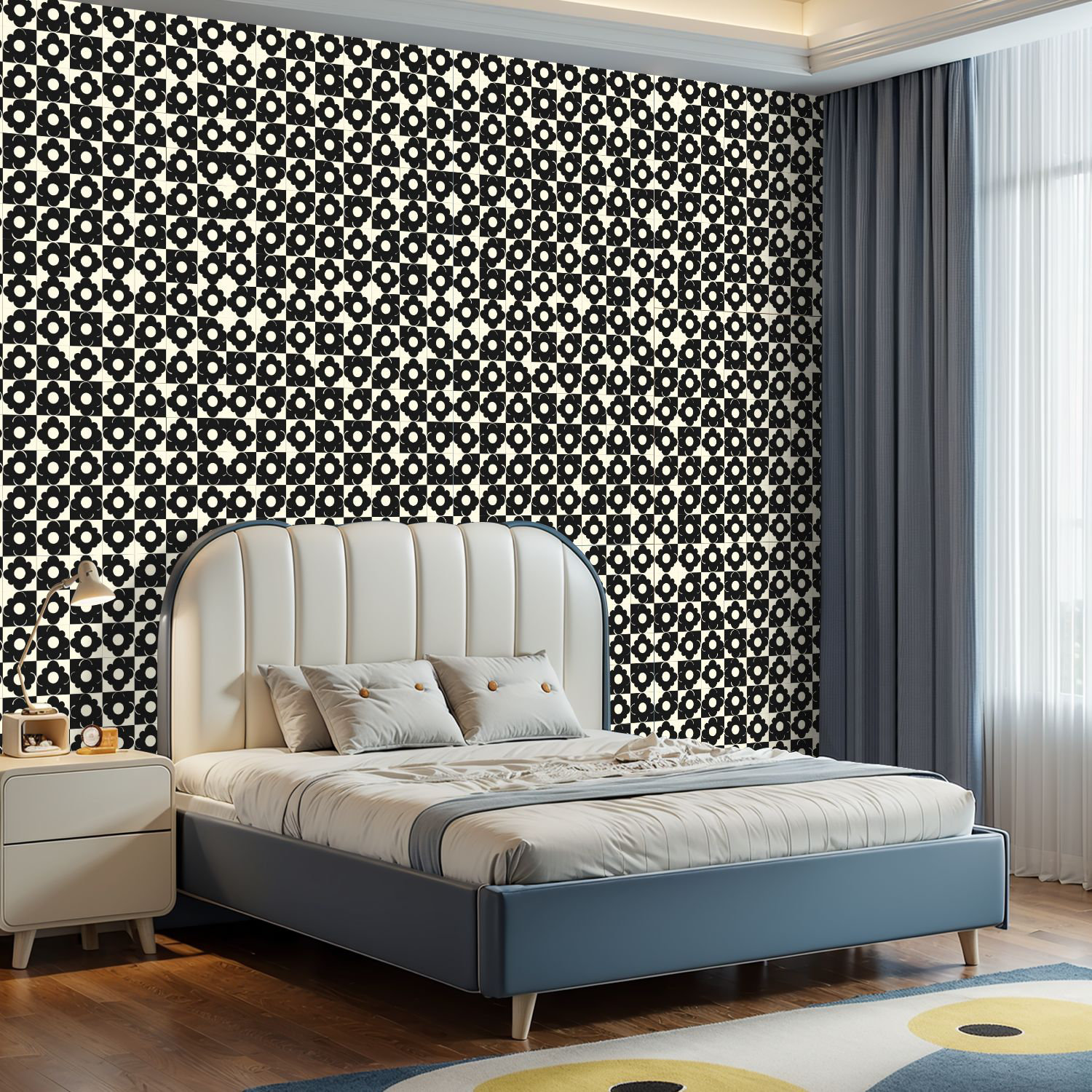 Dakota Fields Peel and Stick Wallpaper Contact Paper Chess table ...