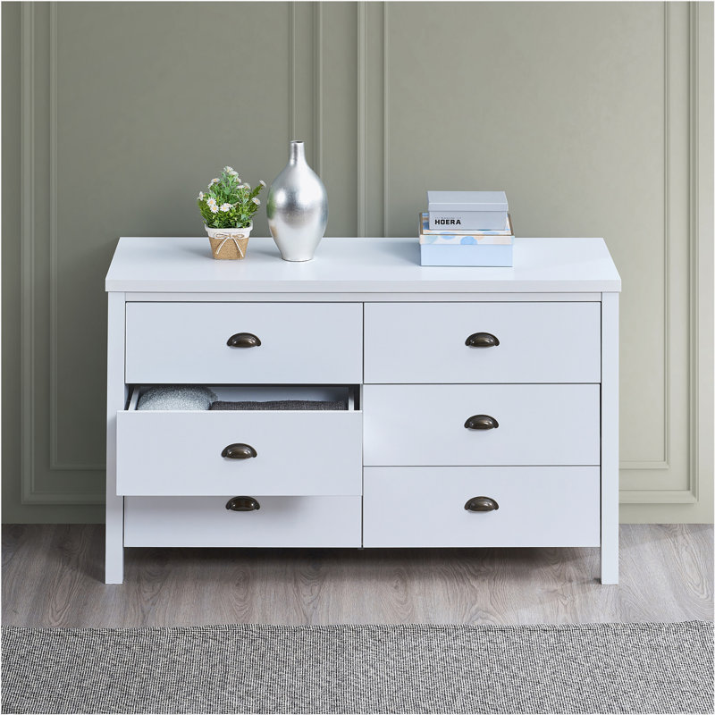 Latitude Run® Horizontal Manufactured Wood Dresser with 6 Drawers | Wayfair