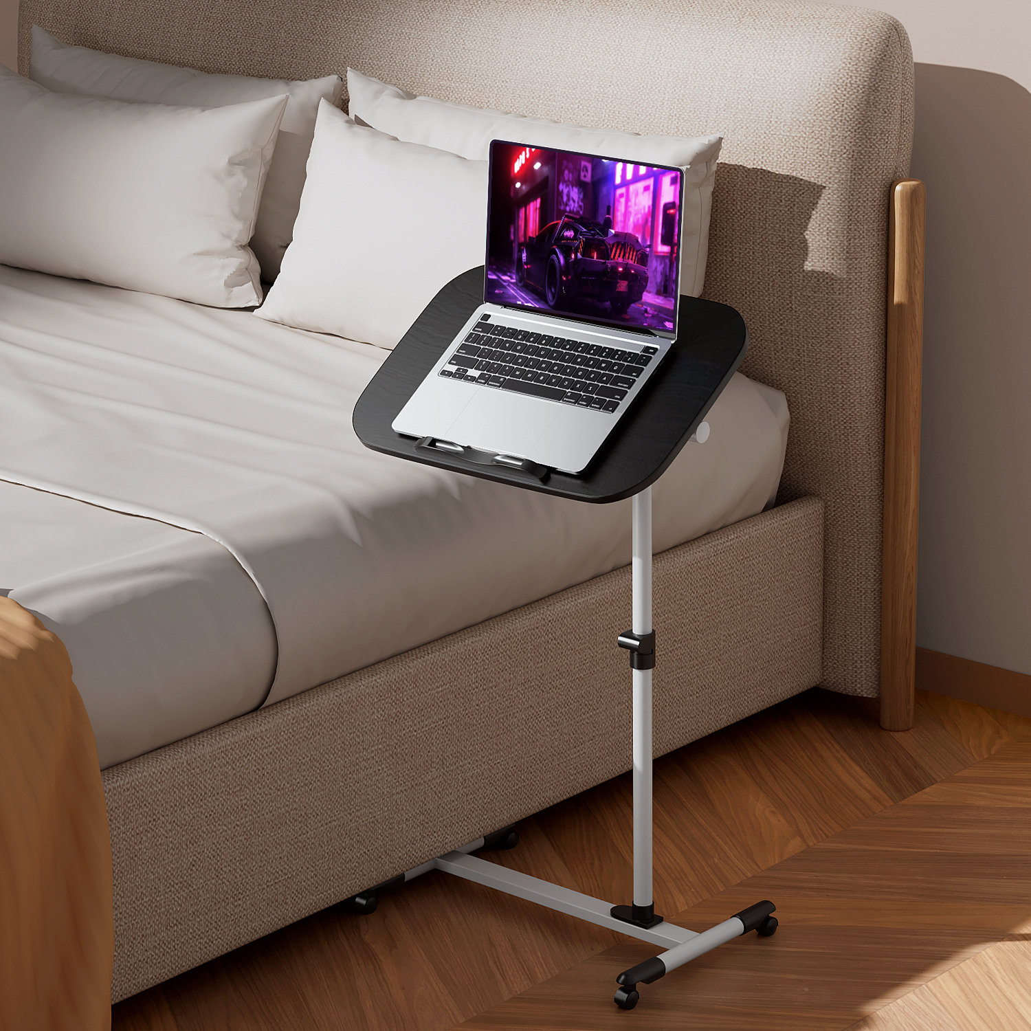 Inbox Zero Kushtrim Computer Desk, Height Adjustable Standing Table ...