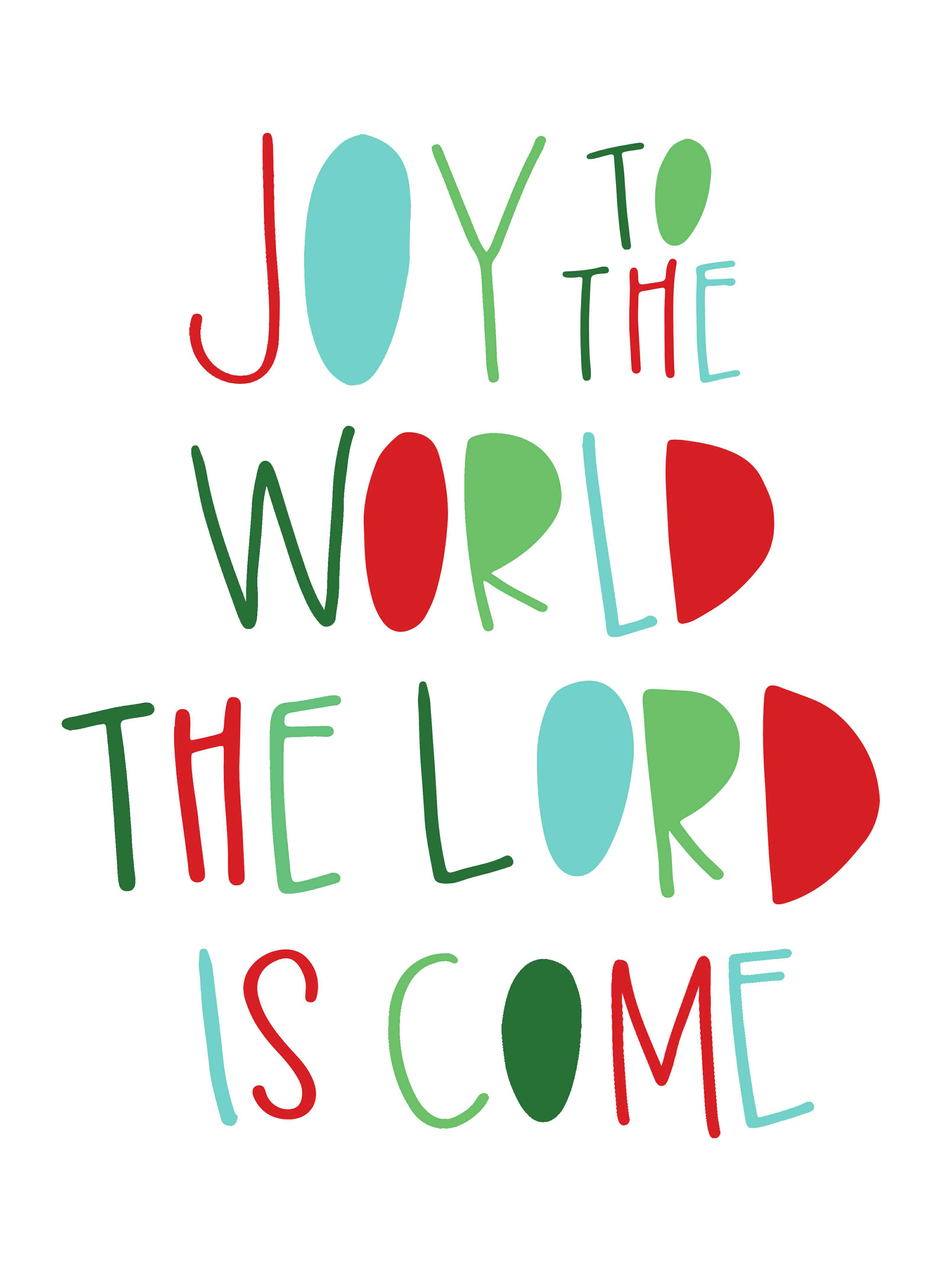 Trinx Joy to the World Handwriting - Wrapped Canvas Textual Art | Wayfair