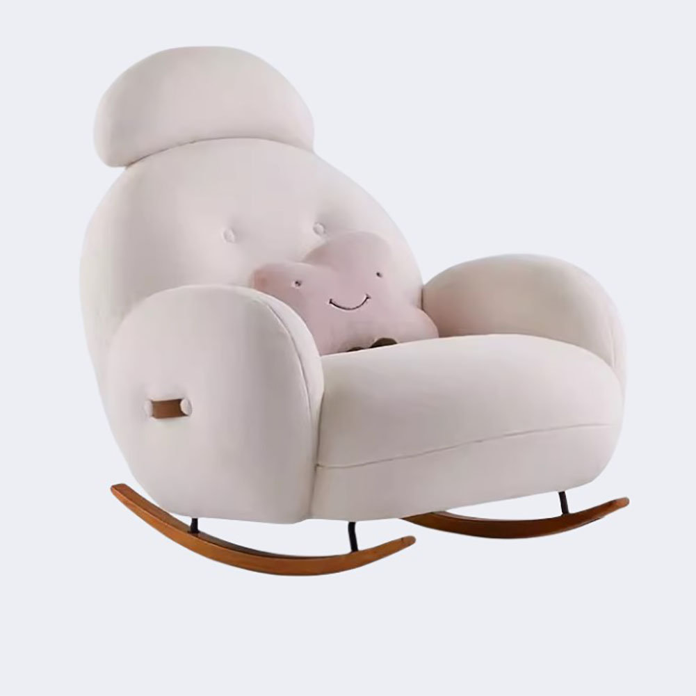 ChairVogue Big white bear shape cute rocking chair | Wayfair