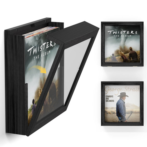 Ebern Designs 2 Pack Vinyl Record Frame, Album Frames For Display Up To ...