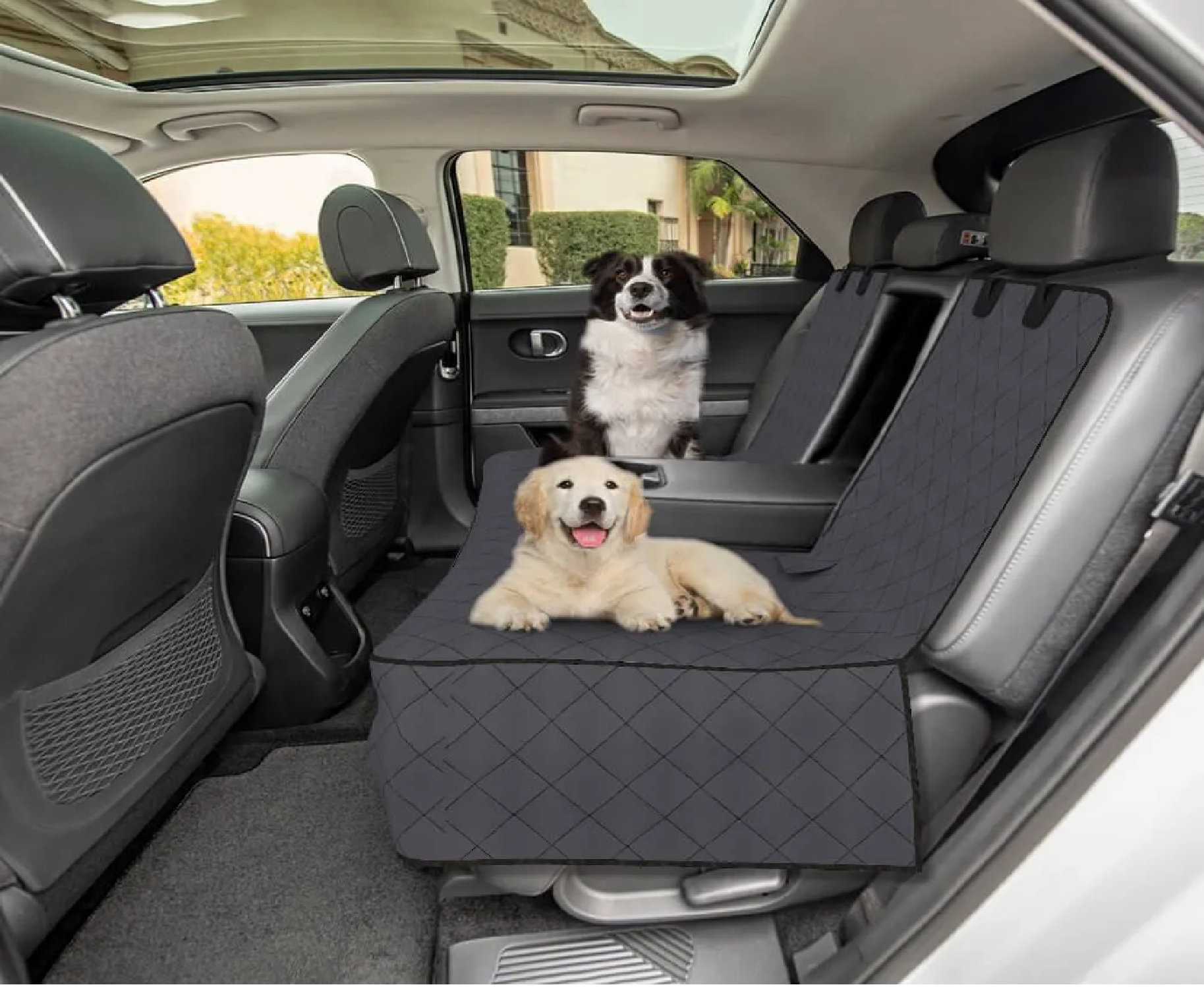 Covers & All Heavy Duty Breathable Rear Dog Car Seat Cover, Universal ...