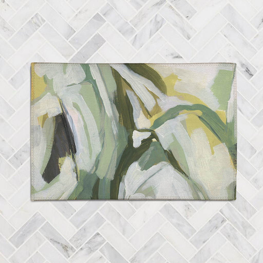 Laural Home Electric Lichen Triangle Abstract Power Loom Chenille Area ...