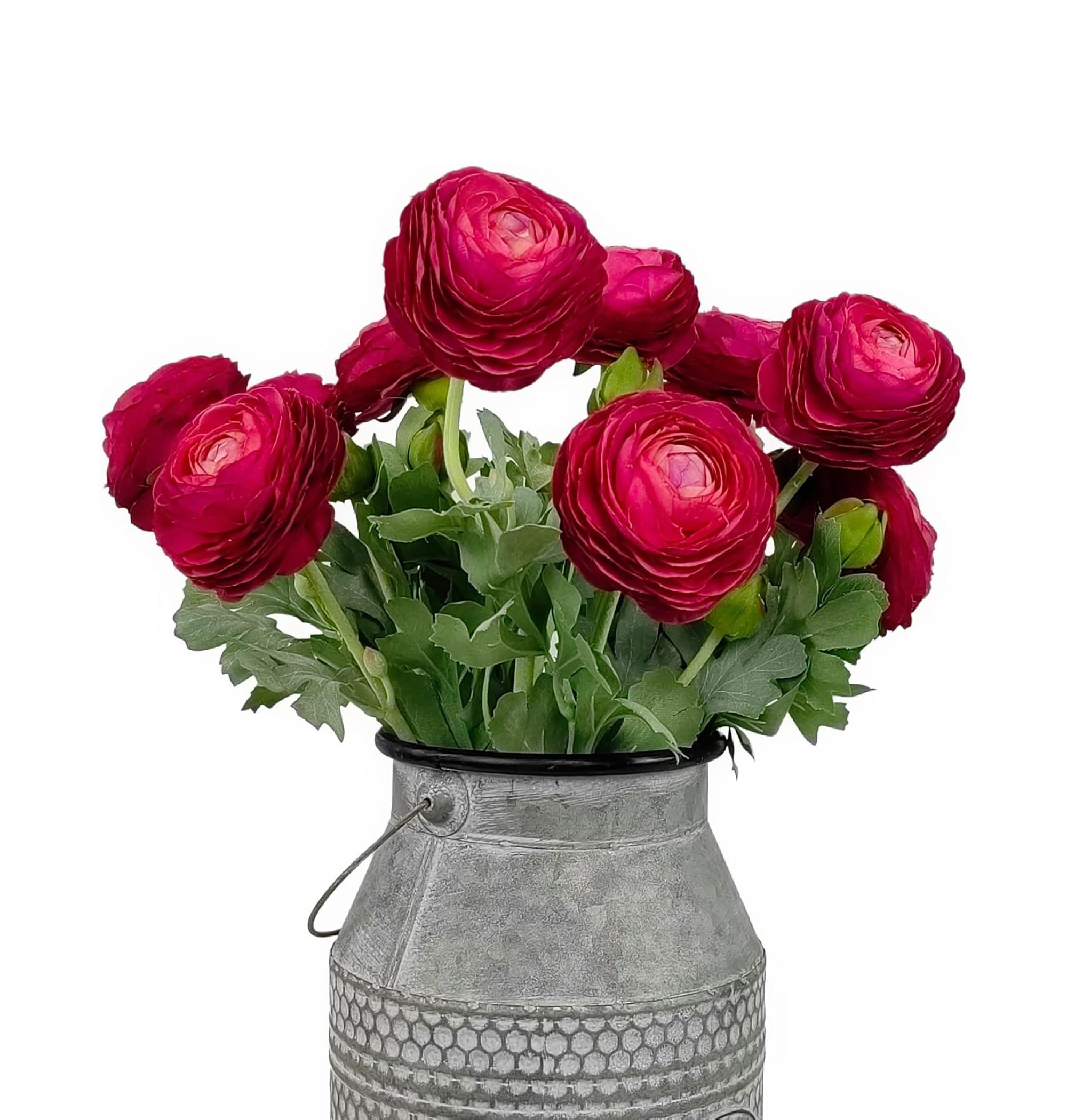 Dakota Fields Artificial Ranunculus Flowers With Real Touch Stem, Silk ...
