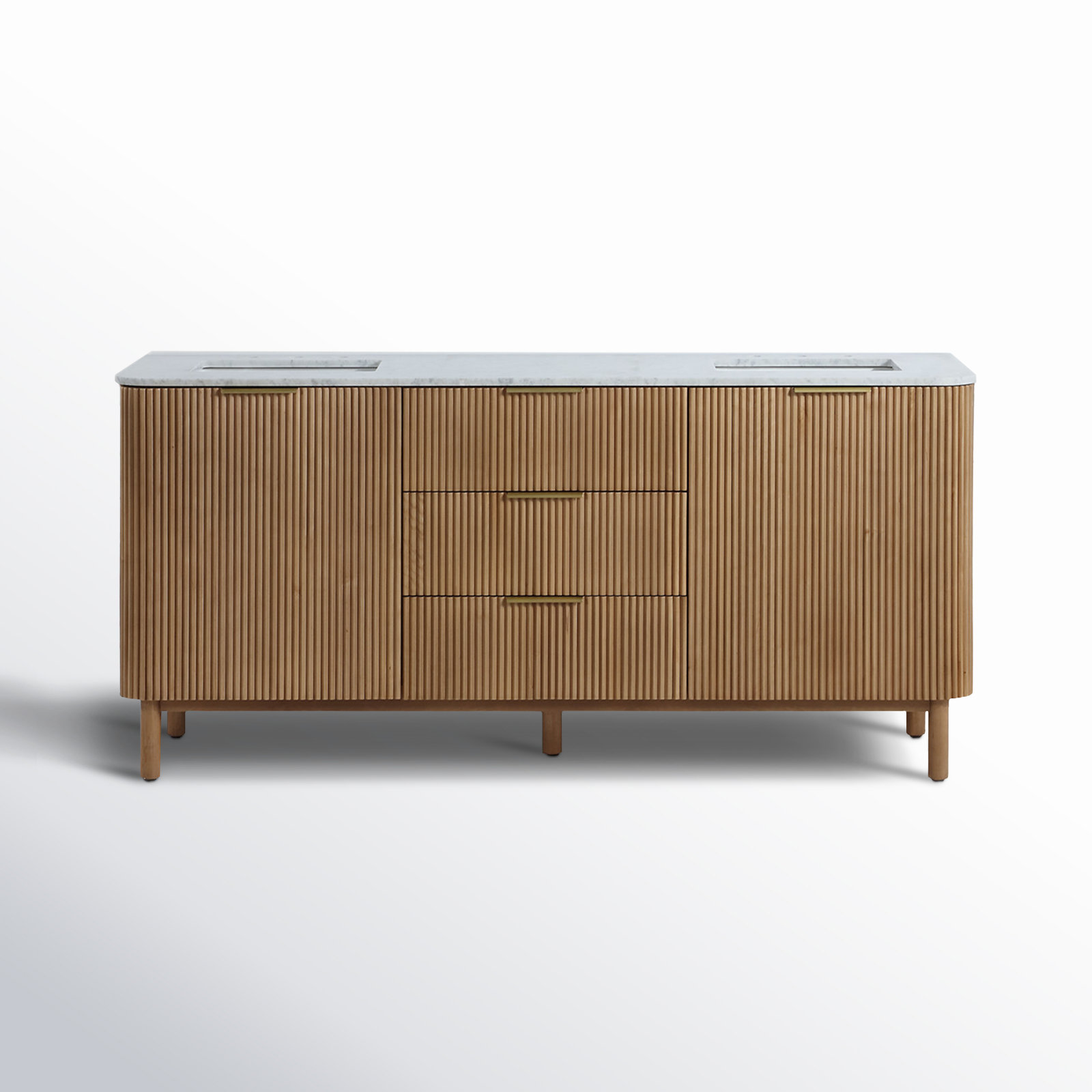 Joss & Main Nova 72" Marble Top Double Sink Vanity & Reviews | Wayfair