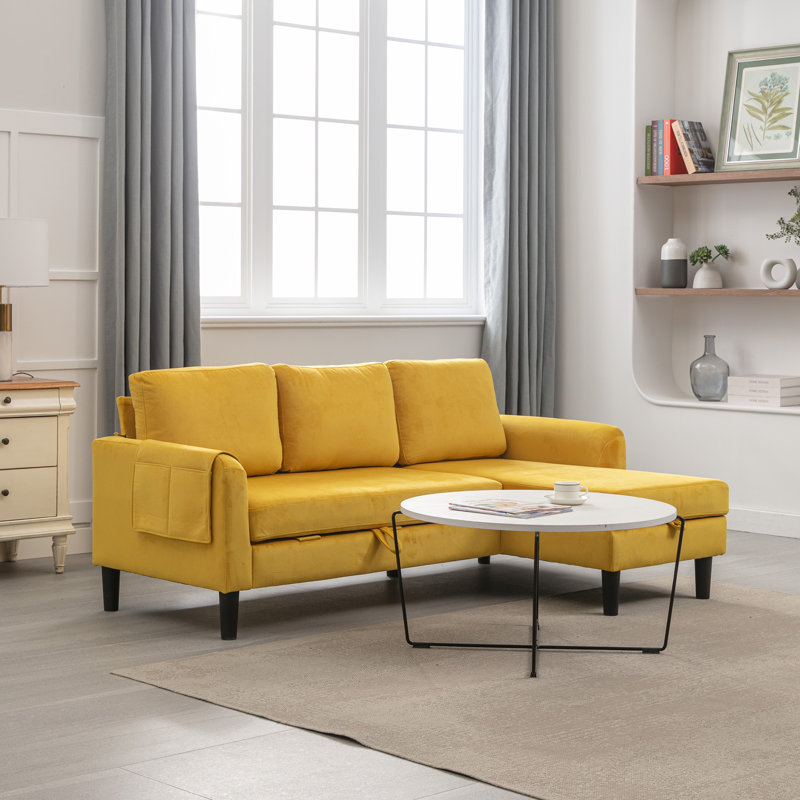 Latitude Run® Carveth Upholstered Sectional & Reviews | Wayfair