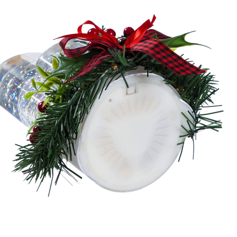 Evergreen Enterprises, Inc LED Spinning Water Holiday Candle Decor with ...