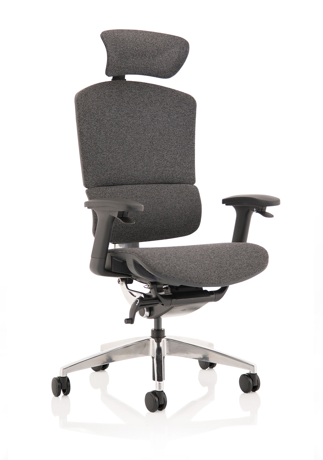 Dynamic Office Seating Ergo Click Plus Grey Fabrimesh With Headrest ...