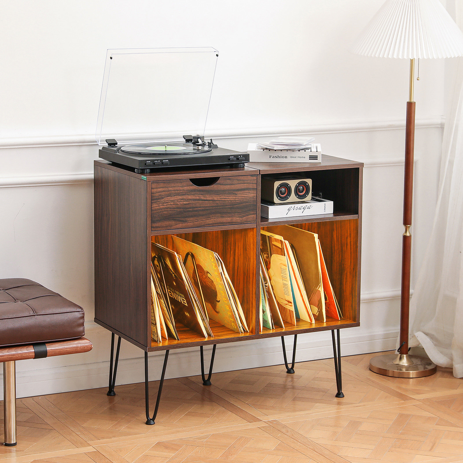 Latitude Run® 3 - Shelf Audio Rack with 3-Color RGB LED Light & Reviews ...