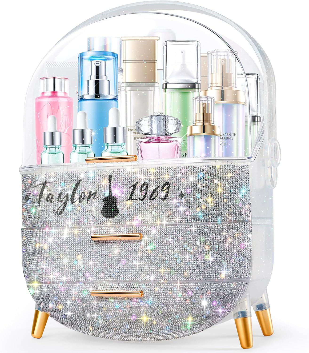 Everly Quinn Teen Girls Gift Makeup Organizer,Skincare Organizer ...
