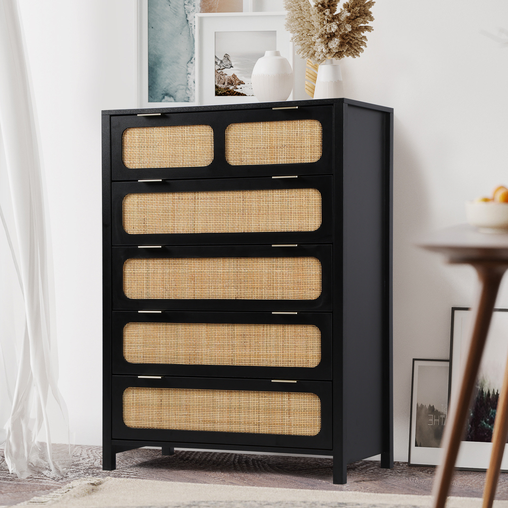 Bay Isle Home Adhemar 5 - Drawer Dresser & Reviews | Wayfair