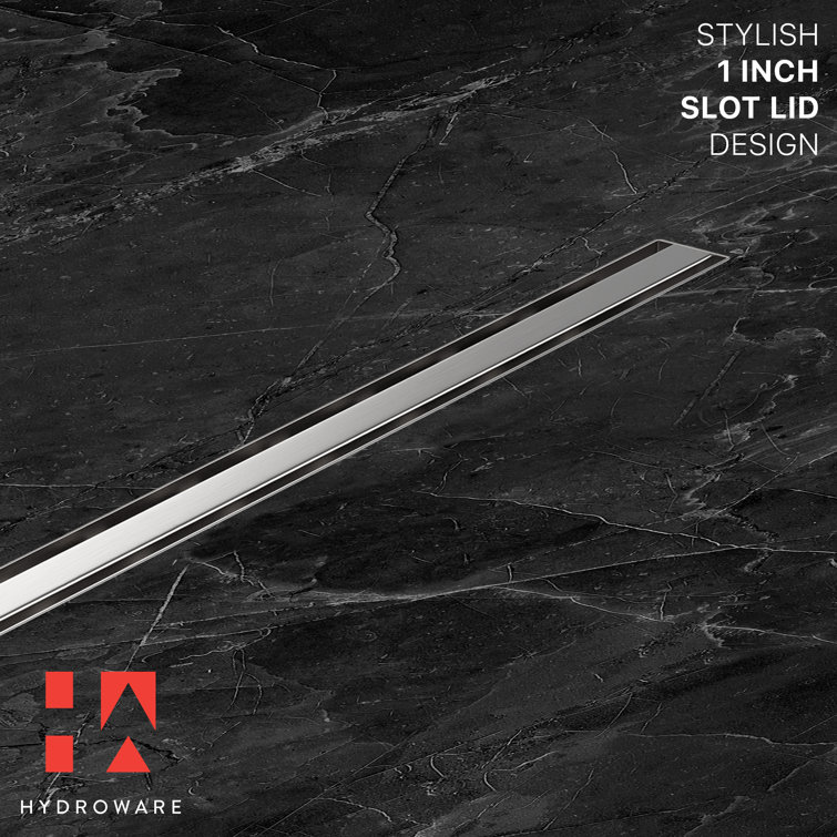 HYDROWARE Modern 24" x 1" Slot Linear Drain - Wayfair Canada