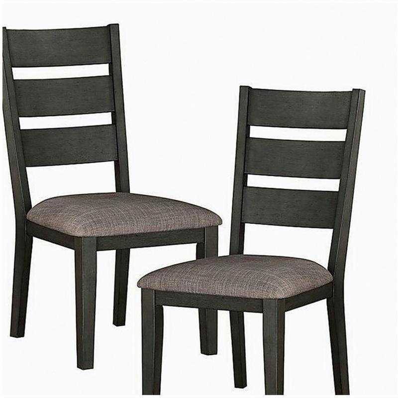 Latitude Run® Transitional Side Chairs 2pc Set Wood Frame Seat Casual ...