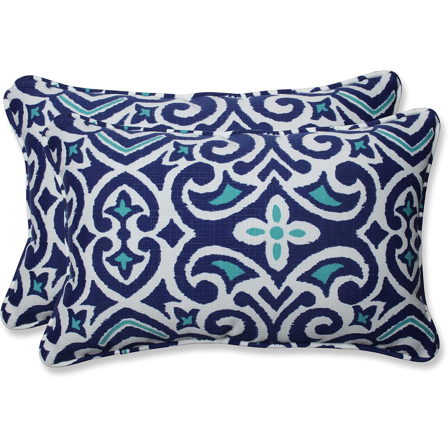 UNITED PILLOW MANUFACTURING Damask Indoor/Outdoor Accent Throw Pillow ...