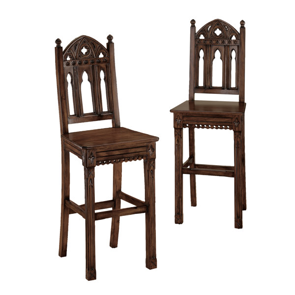 Design Toscano Sudbury Gothic 30" Bar Stool | Perigold