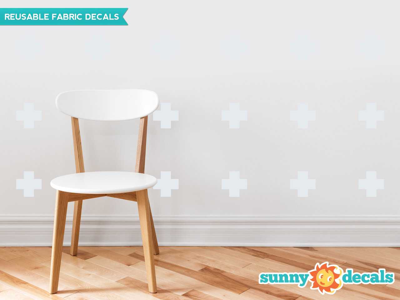 Sunny Decals Plus Sign Fabric Wall Decal | Wayfair