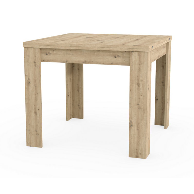 Marlow Home Co. Dunmall 90 - 180cm L x 90cm W Extendable Dining Table ...