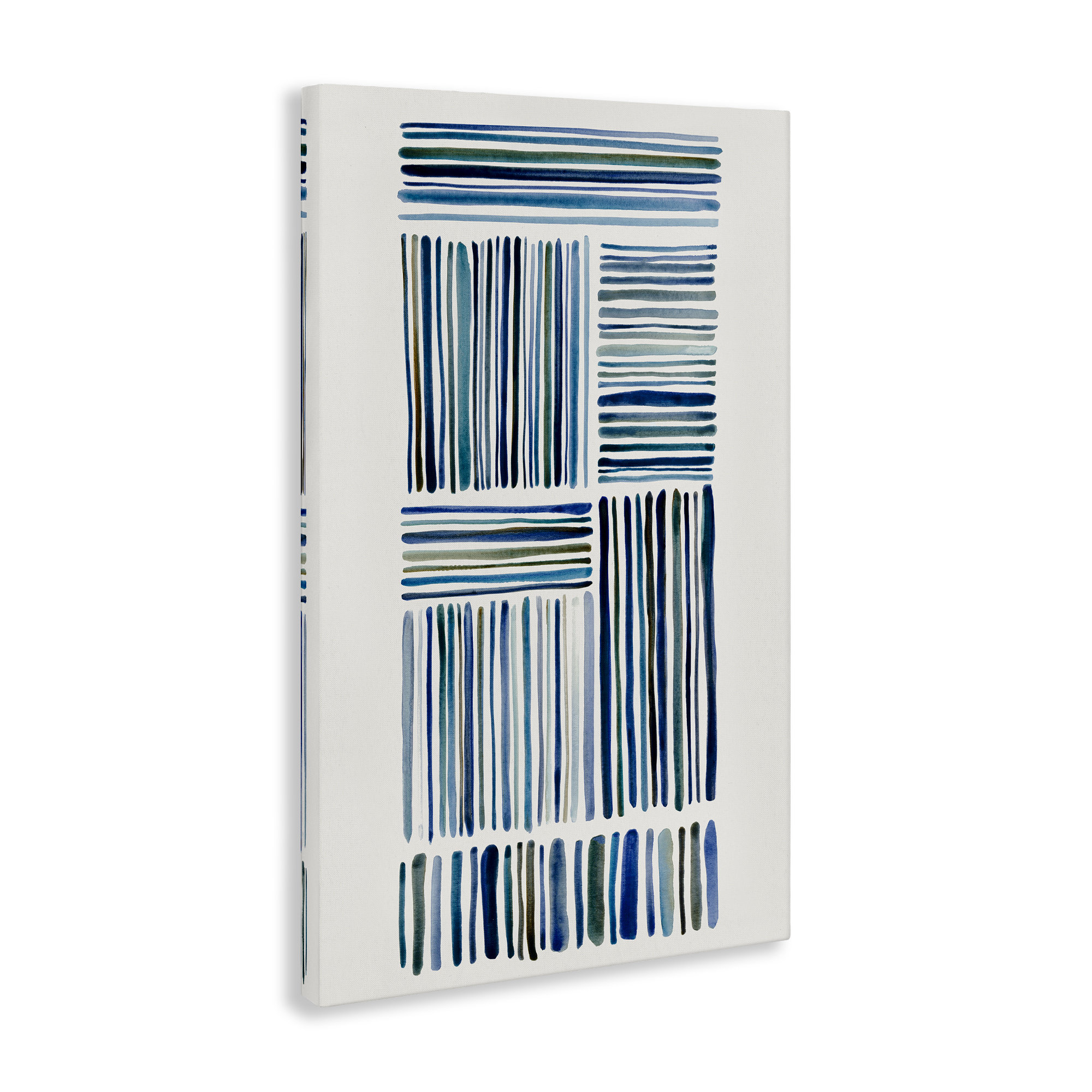Rosecliff Heights Contrasting Linear Lines Canvas Wall Art, design by ...
