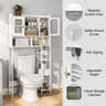 Latitude Run® Over The Toilet Storage Cabinet With Visualized Doors And ...