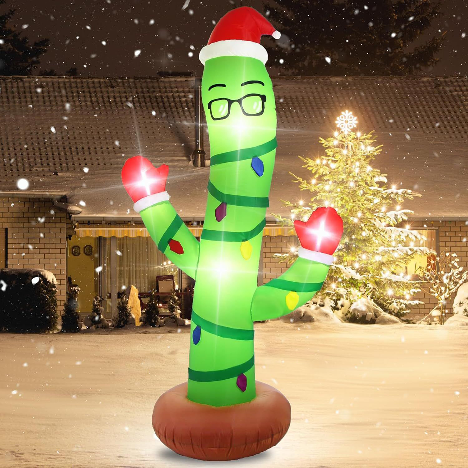 The Holiday Aisle® 7 Ft Christmas Inflatable Outdoor Decoration Blow-Up ...