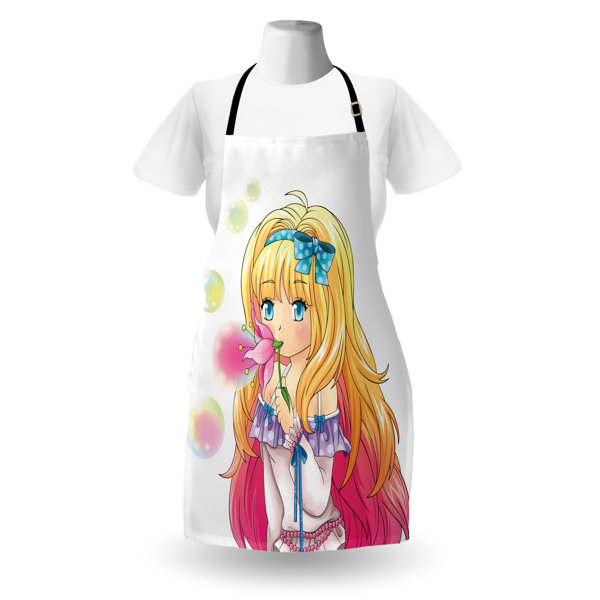 Bless international East Urban Home Anime Apron, Cooking Gardening ...
