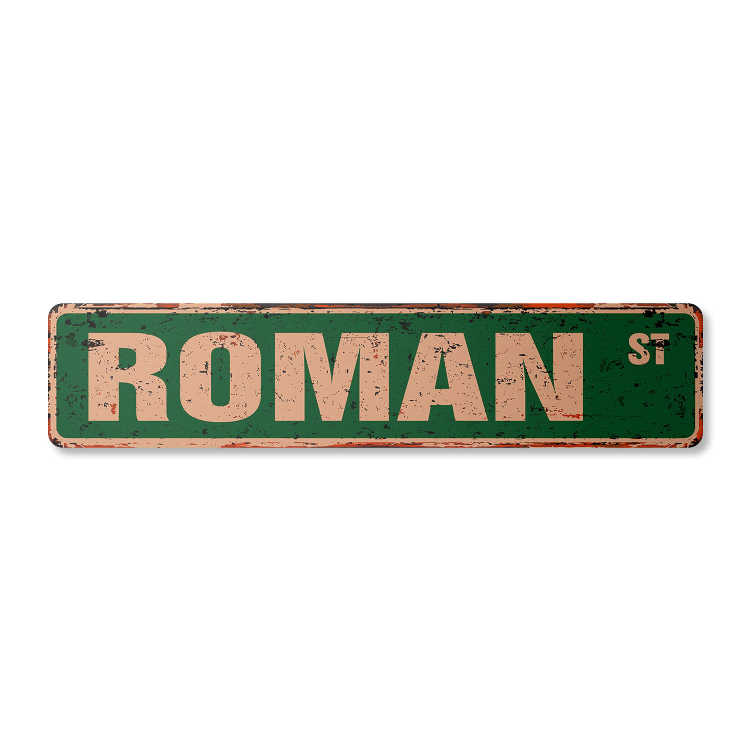 SignMission Roman Street Sign Aluminum 4" X 18" | Wayfair